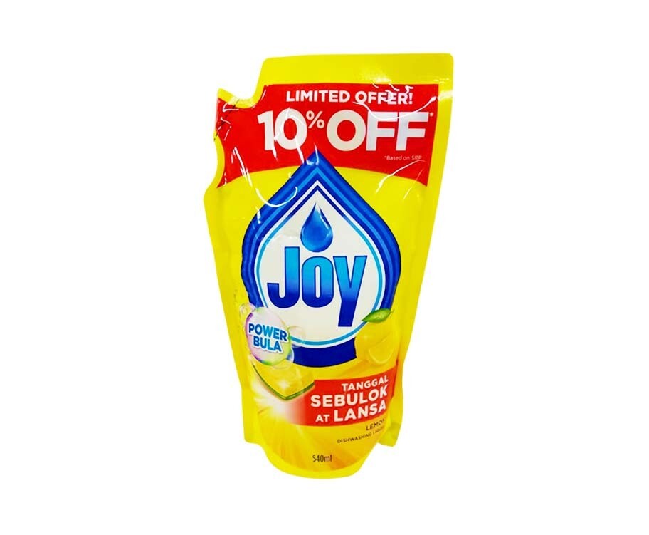 Joy Power Bula Lemon Dishwashing Liquid 540mL