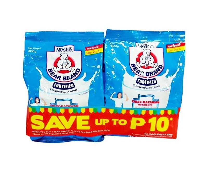 Nestlé Bear Brand Fortified Powdered Milk Drink (2 Packs x 300g)