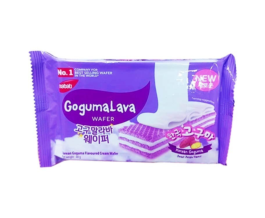 GogumaLava Wafer Korean Goguma Sweet Potato Flavor 48g