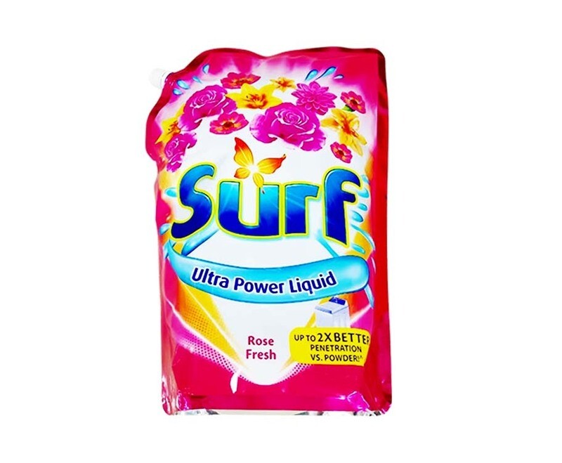 Surf Ultra Power Liquid Detergent Rose Fresh Refill Pack 2.5L
