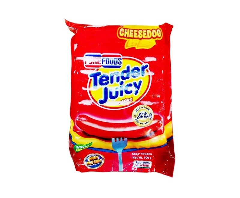 Purefoods Tender Juicy Cheese Hotdog 500g