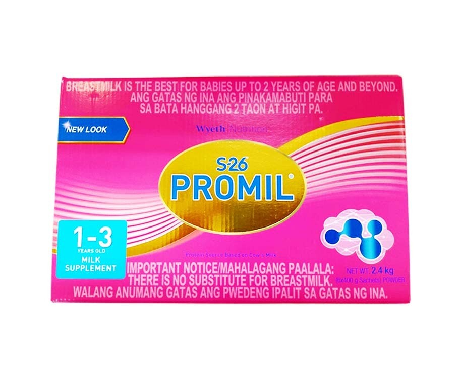 Wyeth Nutrition S-26 Promil Three Milk Supplement For Kids 1-3 Years ...
