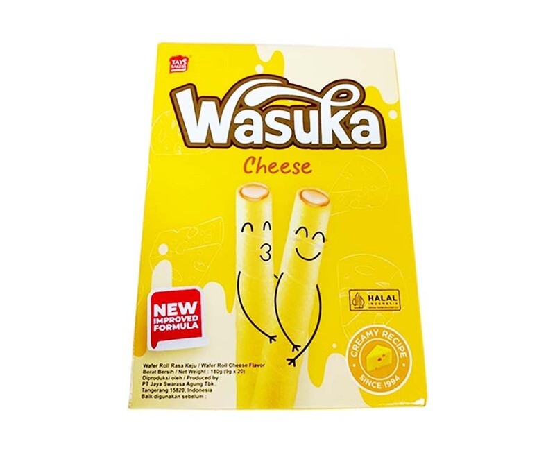 Wasuka Wafer Roll Cheese Flavor (20 Sticks x 9g) 180g