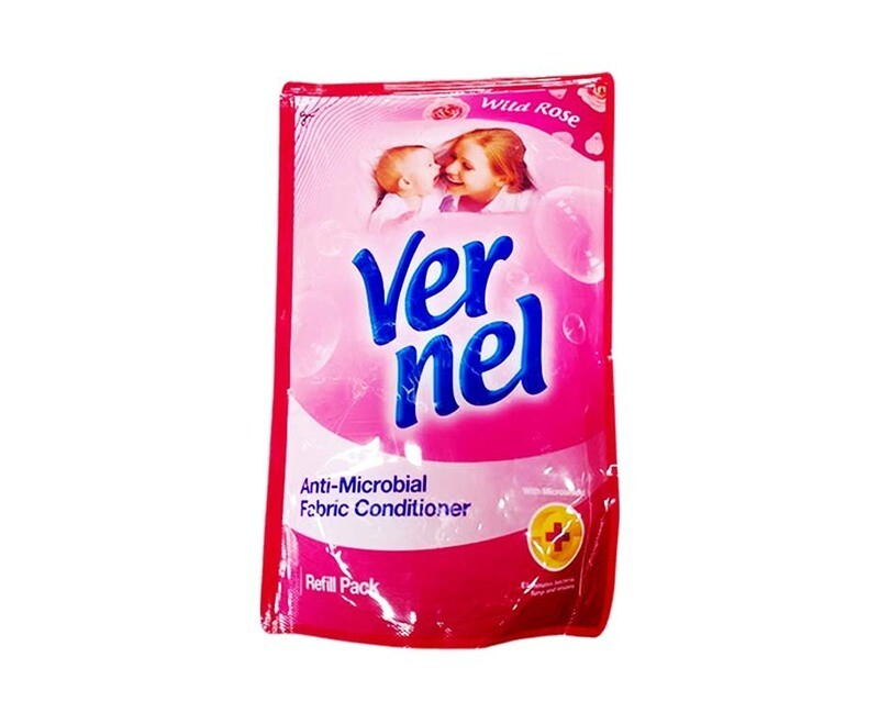 Vernel Wild Rose Anti-Microbial Fabric Conditioner Refill Pack 400mL