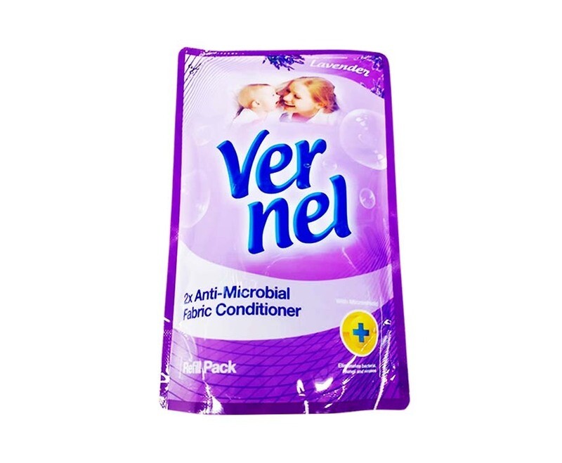 Vernel Lavander Anti-Microbial Fabric Conditioner Refill Pack 400mL