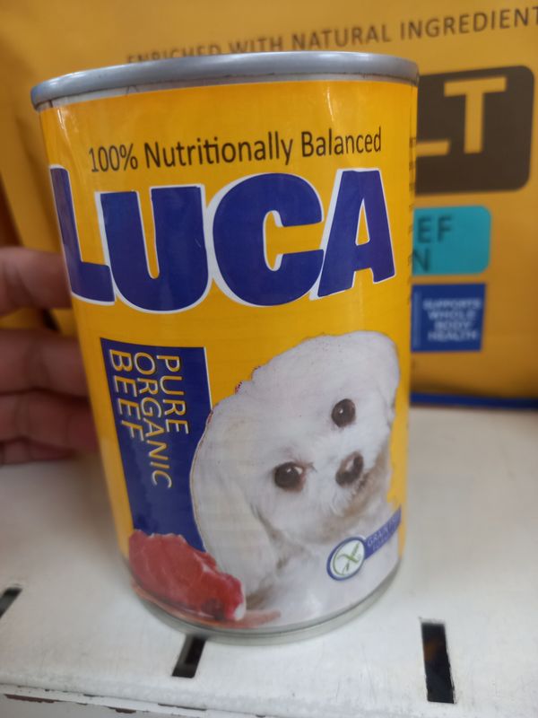 Luca dog food pure organic beef 400g