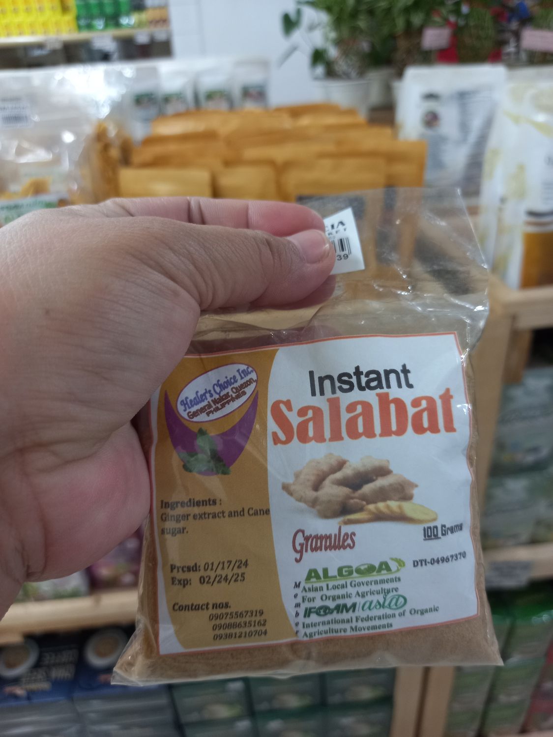 Healer's choice instant salabat granules 100g