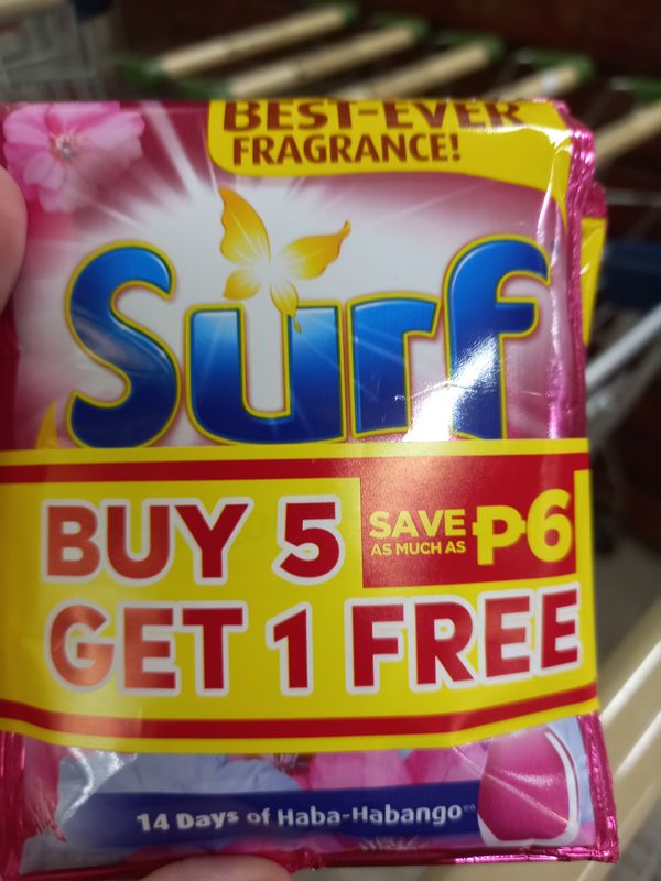 Surf Fabric Conditioner Blossom Fresh (5+1 Packs x 25mL)