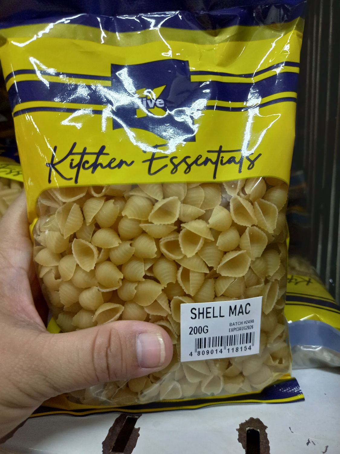 K five kitchen essentials shell macaroni 200g