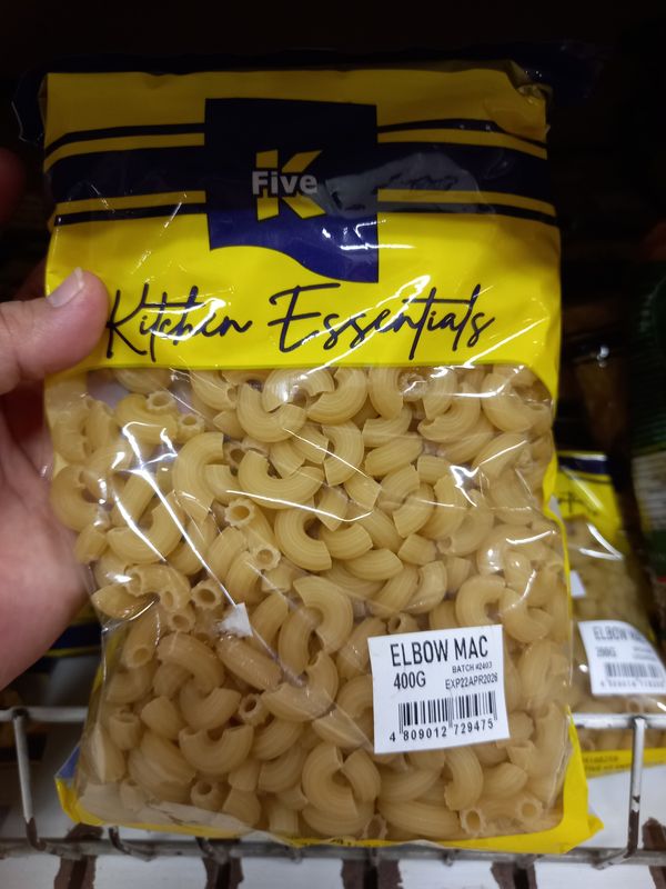 K five Kitchen essensials elbow macaroni 400g