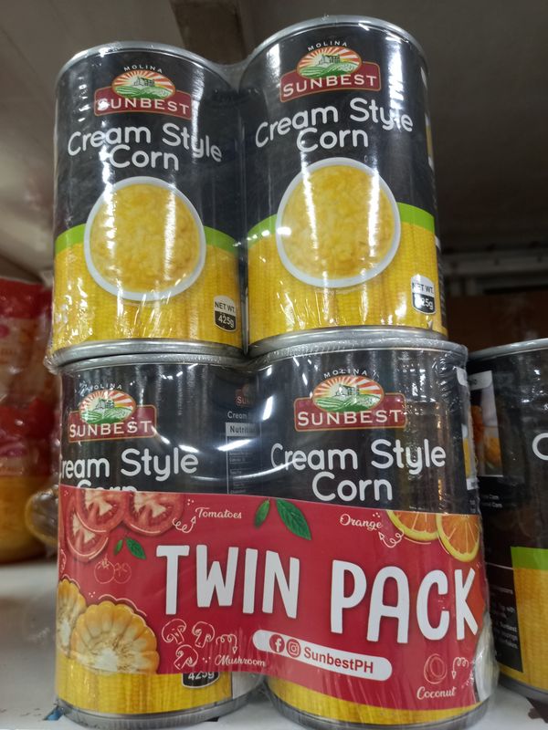 Sunbest cream style corn twin pack(425gx2)
