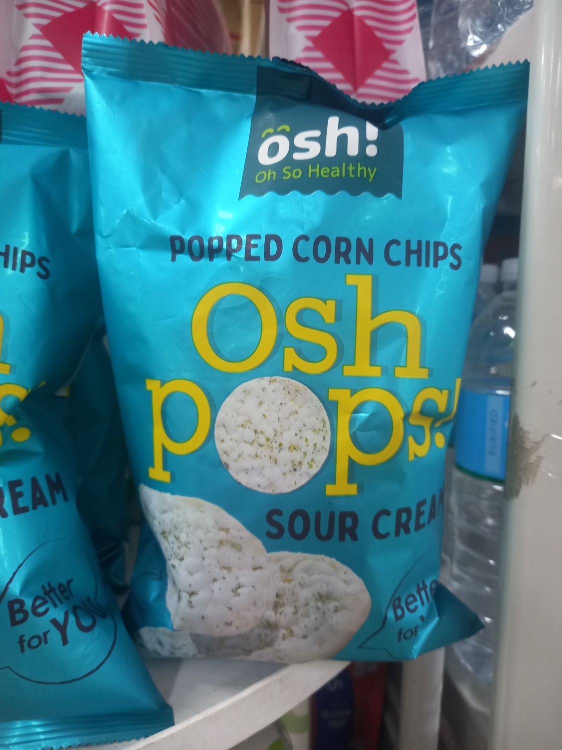 Osh! Oh So Healthy Popped Corn Chips Osh Pops! Sour Cream 80g