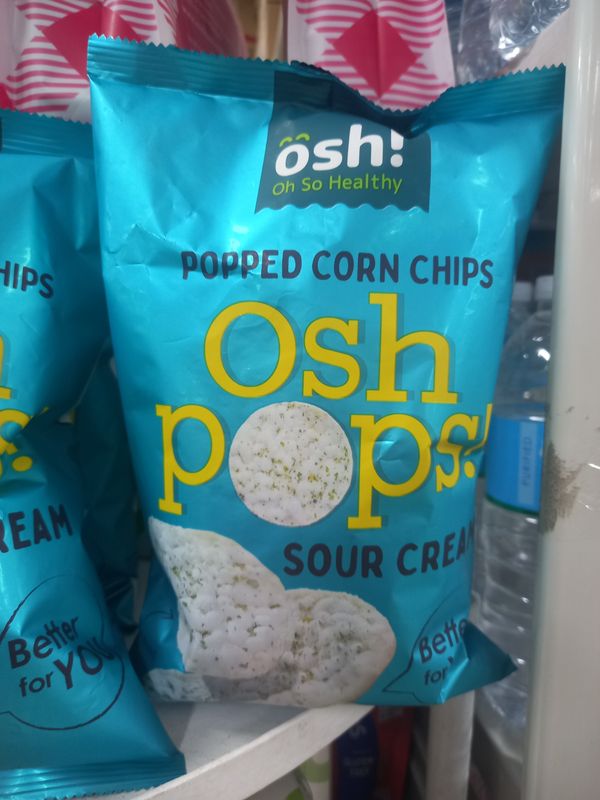 Osh! Oh So Healthy Popped Corn Chips Osh Pops! Sour Cream 80g