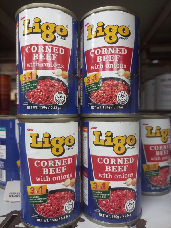 Ligo corned beef with onions 150g