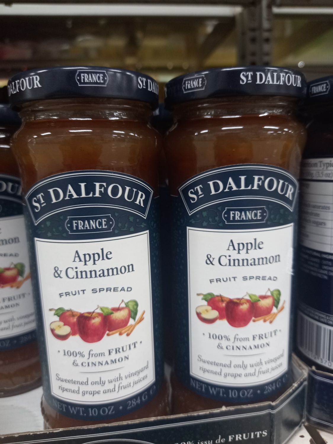 St dalfour apple & cinnamon fruit spread 284g