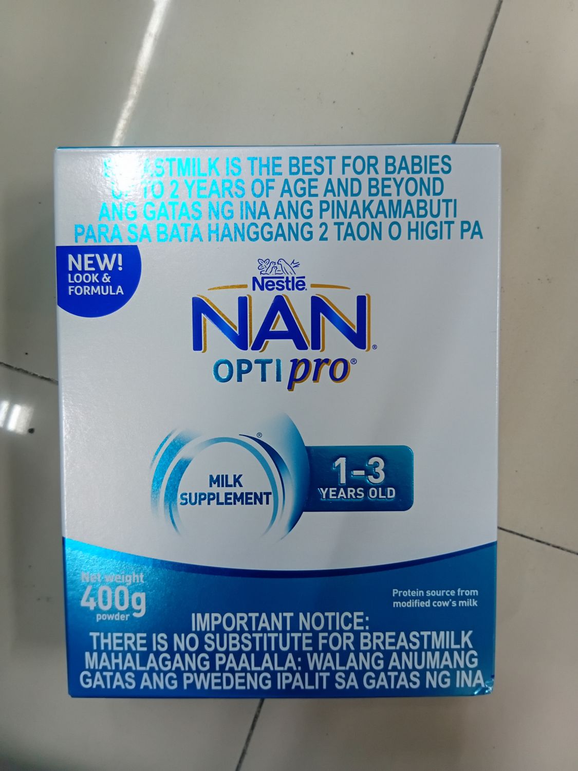 Nestlé NAN Opti Pro Milk Supplement 1-3 Years Old 400g