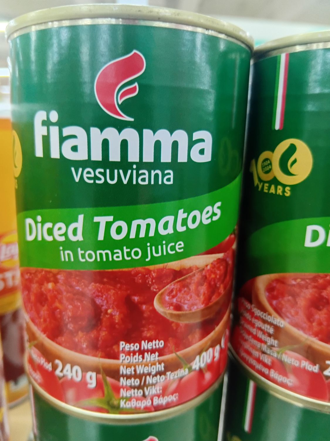 Fiamma Diced Tomatoes in Tomato Juice 400g