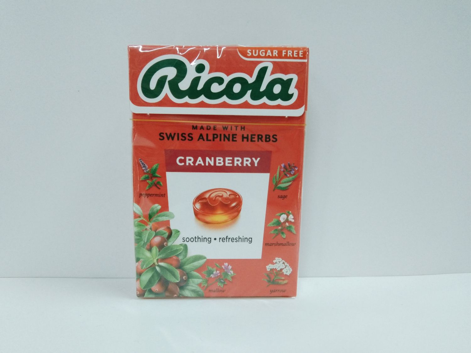 Ricola Cranbery Swiss Herb Candy Sugar Free 40g