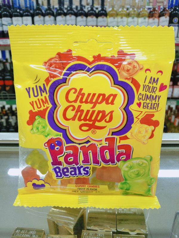 Chupa Chups Panda Bears Gummy Candies Fruit Flavor 45g