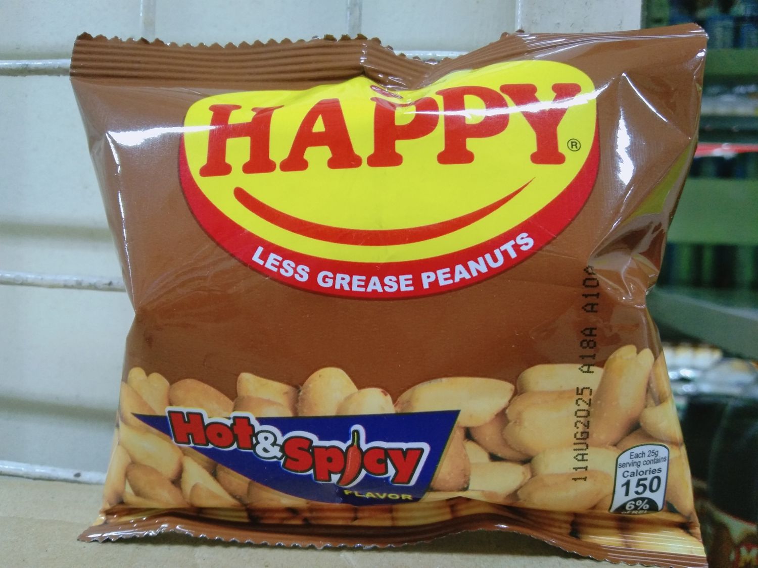 Happy Less Grease Peanuts Hot & Spicy Flavor 25g