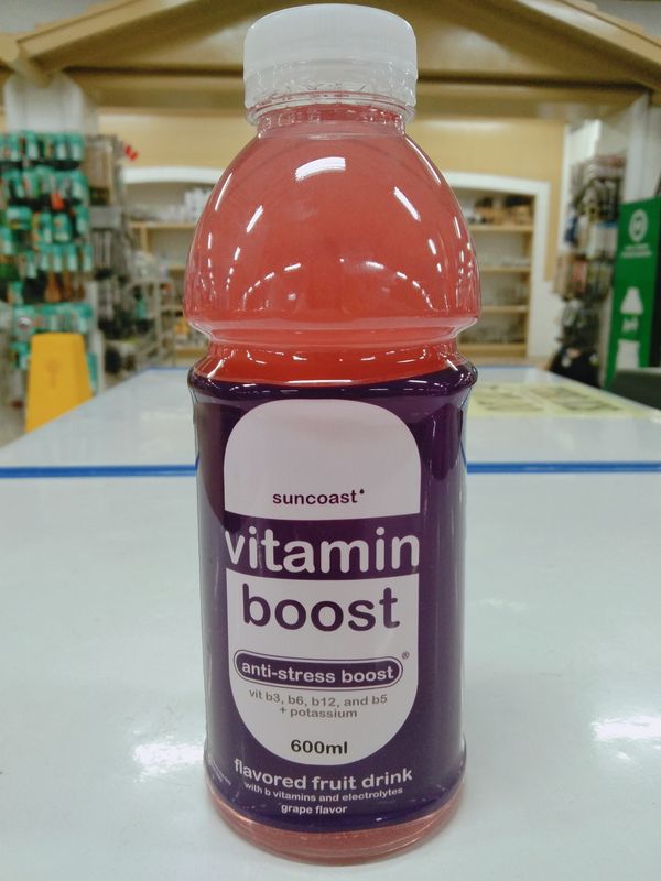 Suncoast Vitamin Boost Anti-Stress Boost Grape Flavored Fruit Drink 600ml