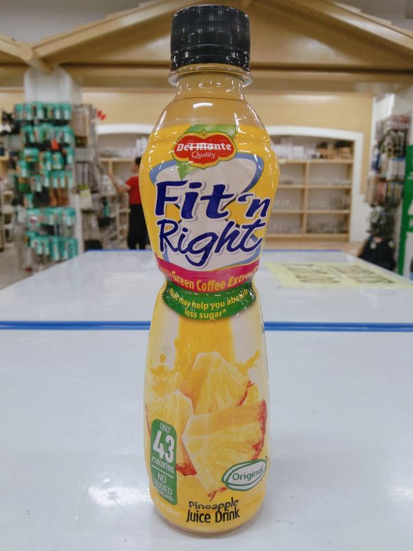 Del Monte Fit 'n Right with Green Coffee Extract Pineapple Juice Drink ...