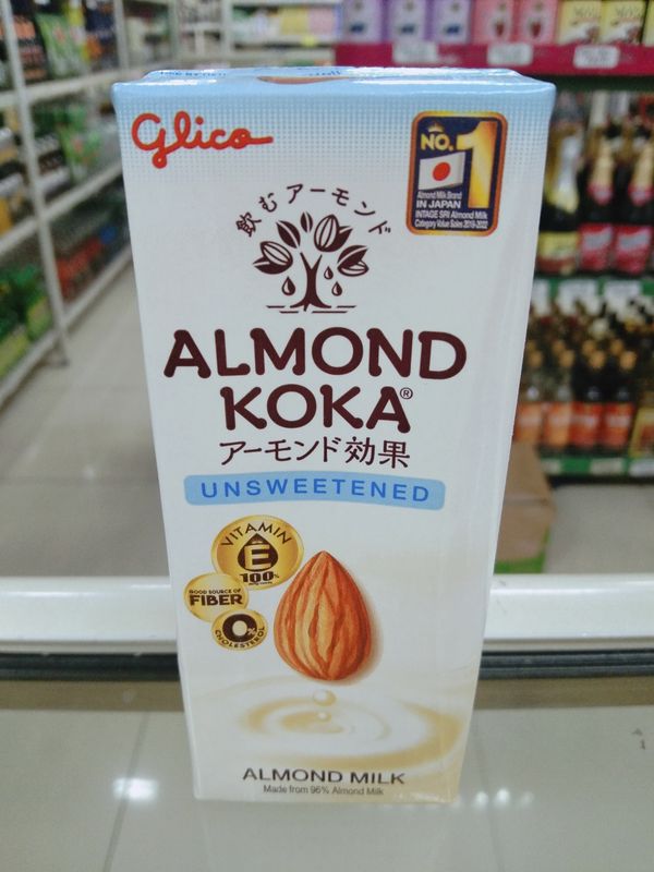 Glico Almond Koka Unsweetened Almond Milk 180ml