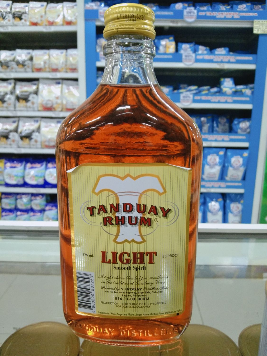 Tanduay Rhum Light Smooth Spirit 375ml