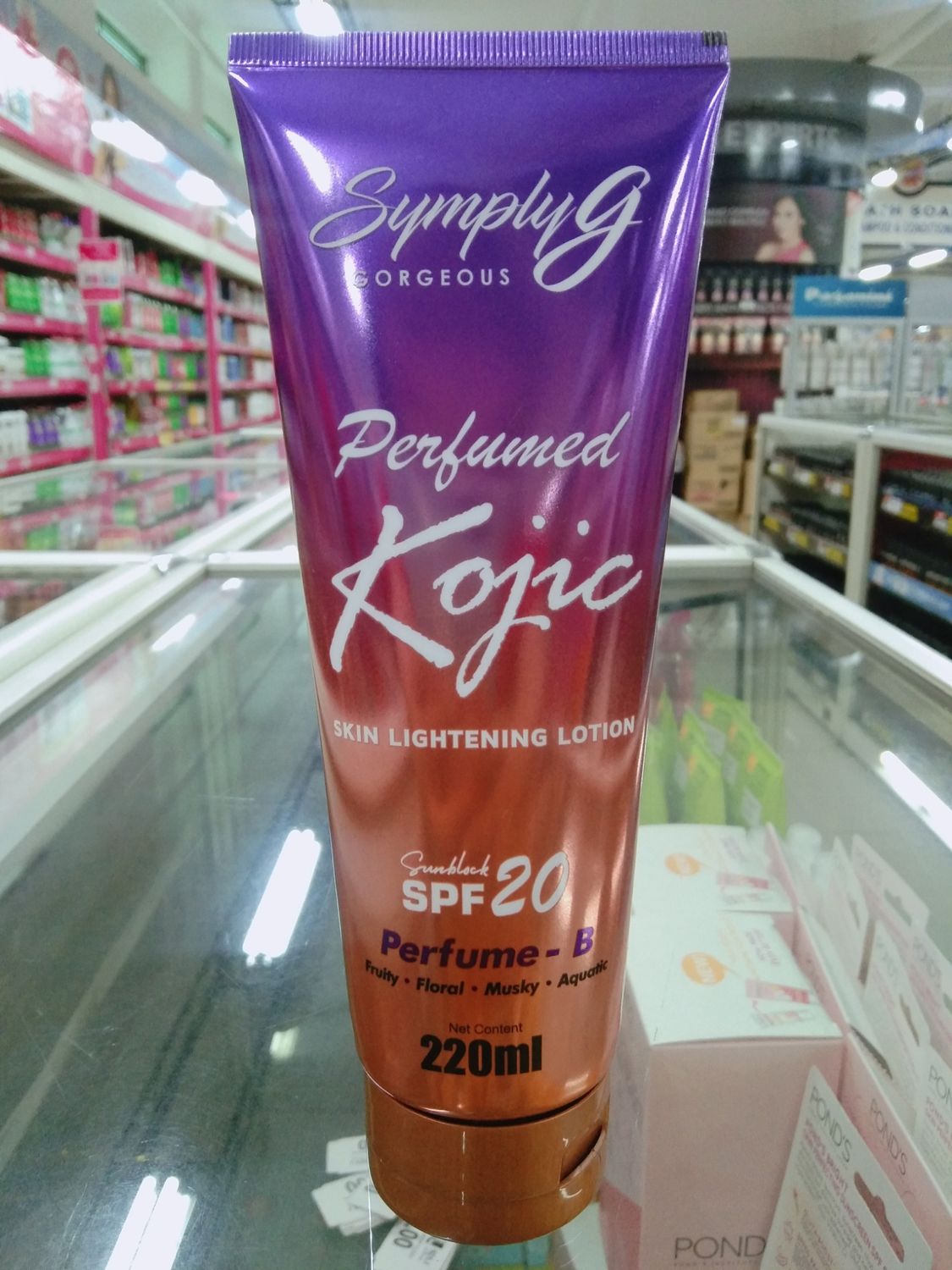 Symply G Gorgeous Perfumed Kojic Skin Lightening Lotion Perfumed - B 220ml