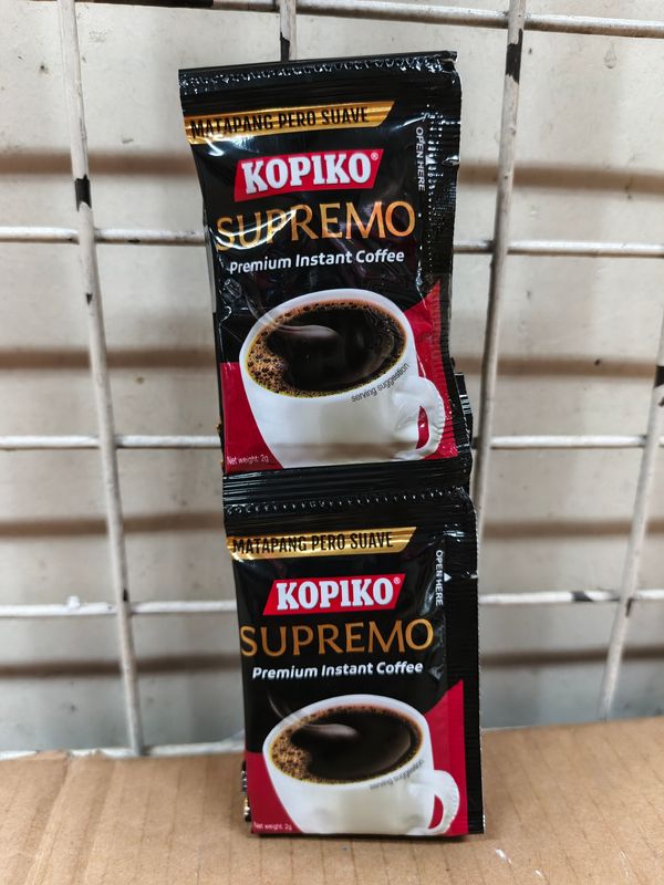 Kopiko Supremo Premium Instant Coffee (12 Sachet x 2g)