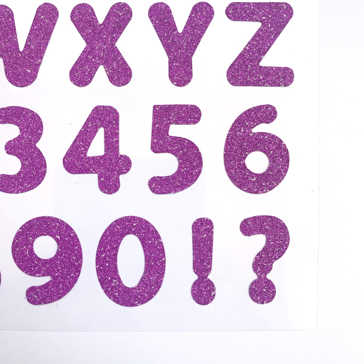 Abecedario Glitter Morado