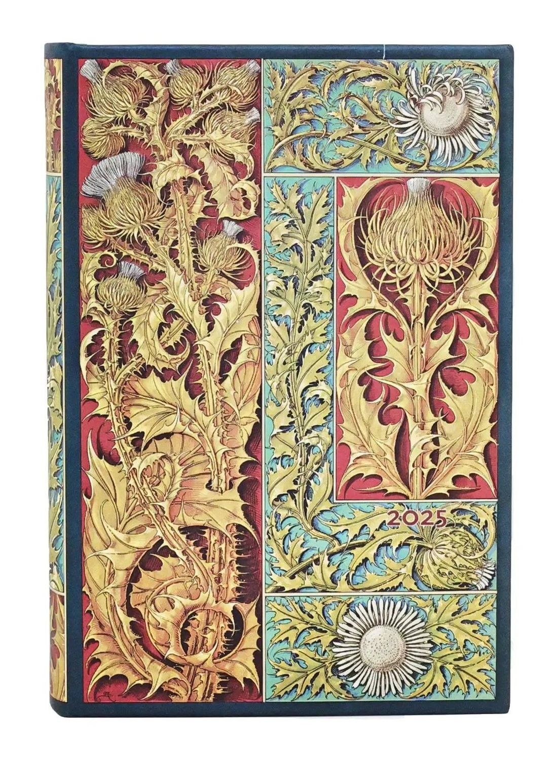 Paperblanks Mini 2025 Day Per Page Hard Cover Diary - Wild Thistle
