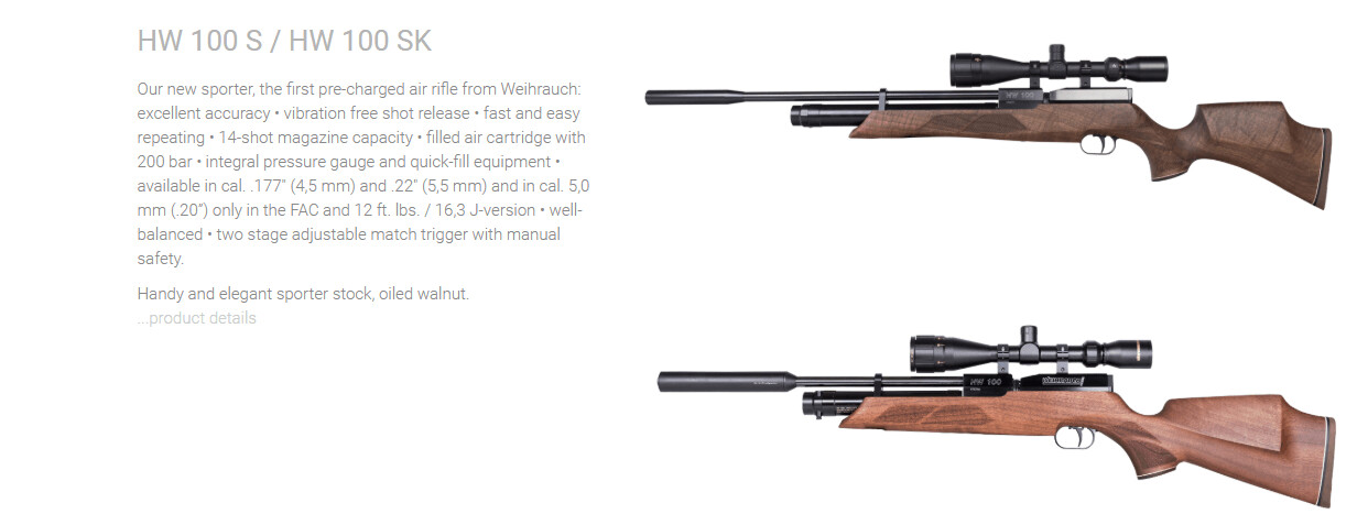 Weihrauch HW 100 S / HW 100 SK