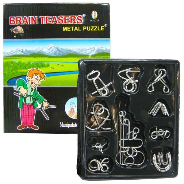 Brain Teaser Metal Puzzle Game