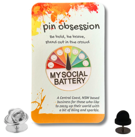 My Social Battery - Pin (round)