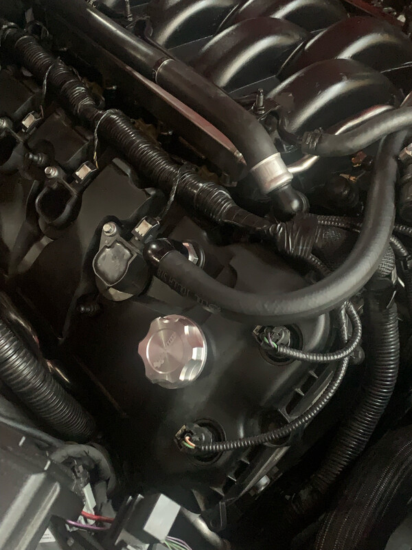 EMPIRE ELITE BILLET COYOTE OIL CAP - MUSTANG GEN I / GEN II