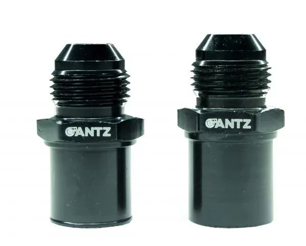 ANTZ - Rocker Cover Breather Adapter Fittings AN-8 Push In Ford Barra ...