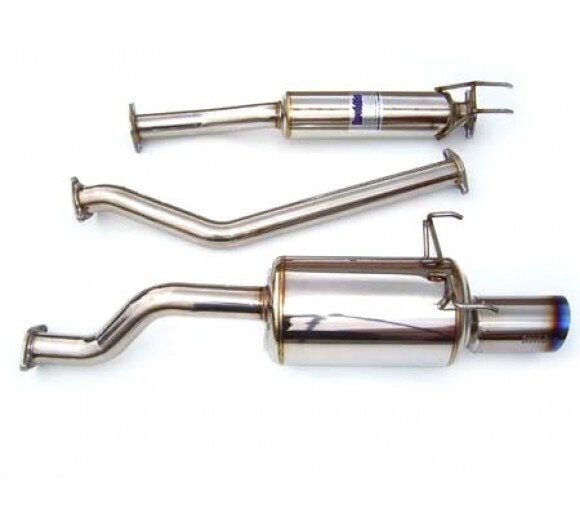 INVIDIA - G200 Turbo Back Exhaust w/Hyperflow Down Pipe, Ti Rolled Tip ...
