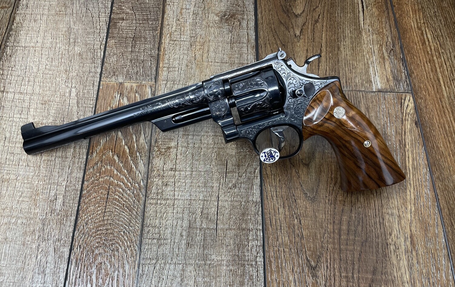 Engraved Smith & Wesson Model 27-2 .357 magnum