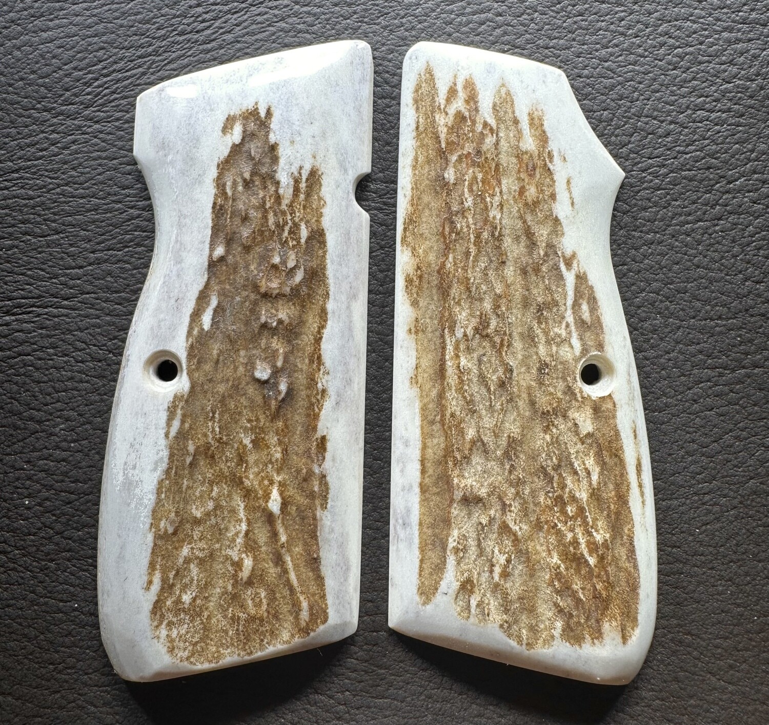 Browning Hi Power Elk Stag Grips