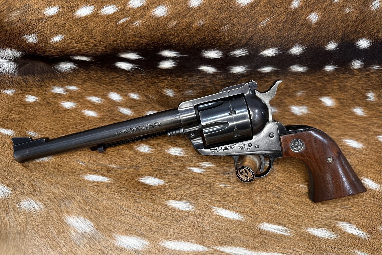 1968 Four Digit Old Model Ruger Blackhawk .30 Carbine