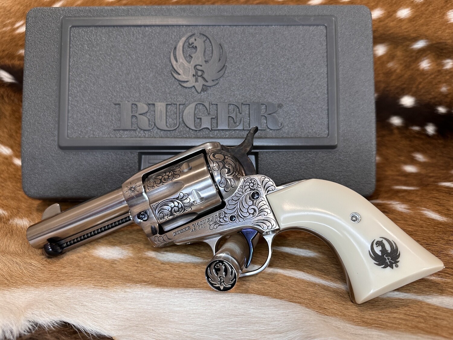 TGW Custom Engraved Ruger Vaquero .45 Colt