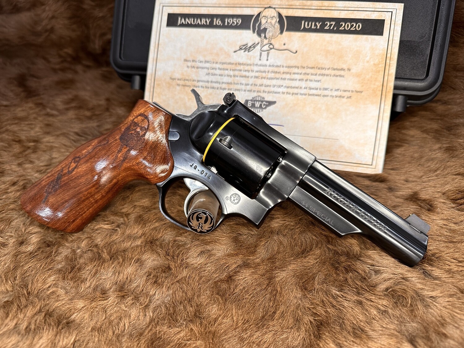 Jeff Quinn Tribute Ruger GP100 44 Special Revolver