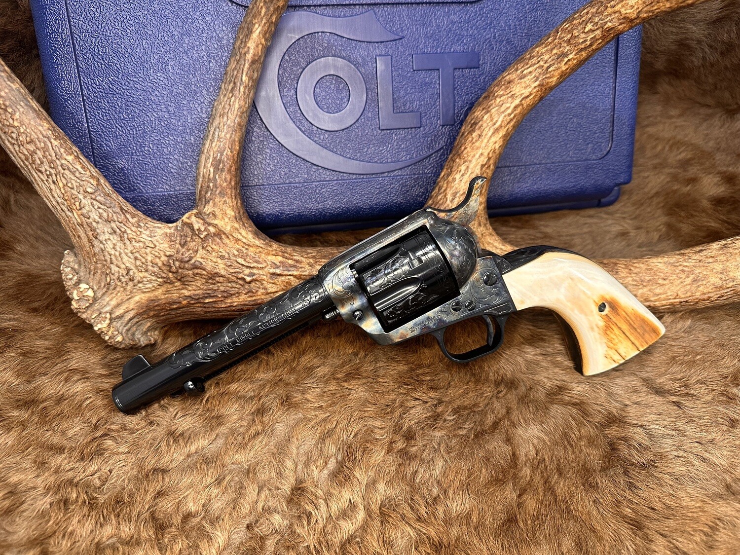 TGW Engraved & Color Cased Colt Single Action Army .45 Colt