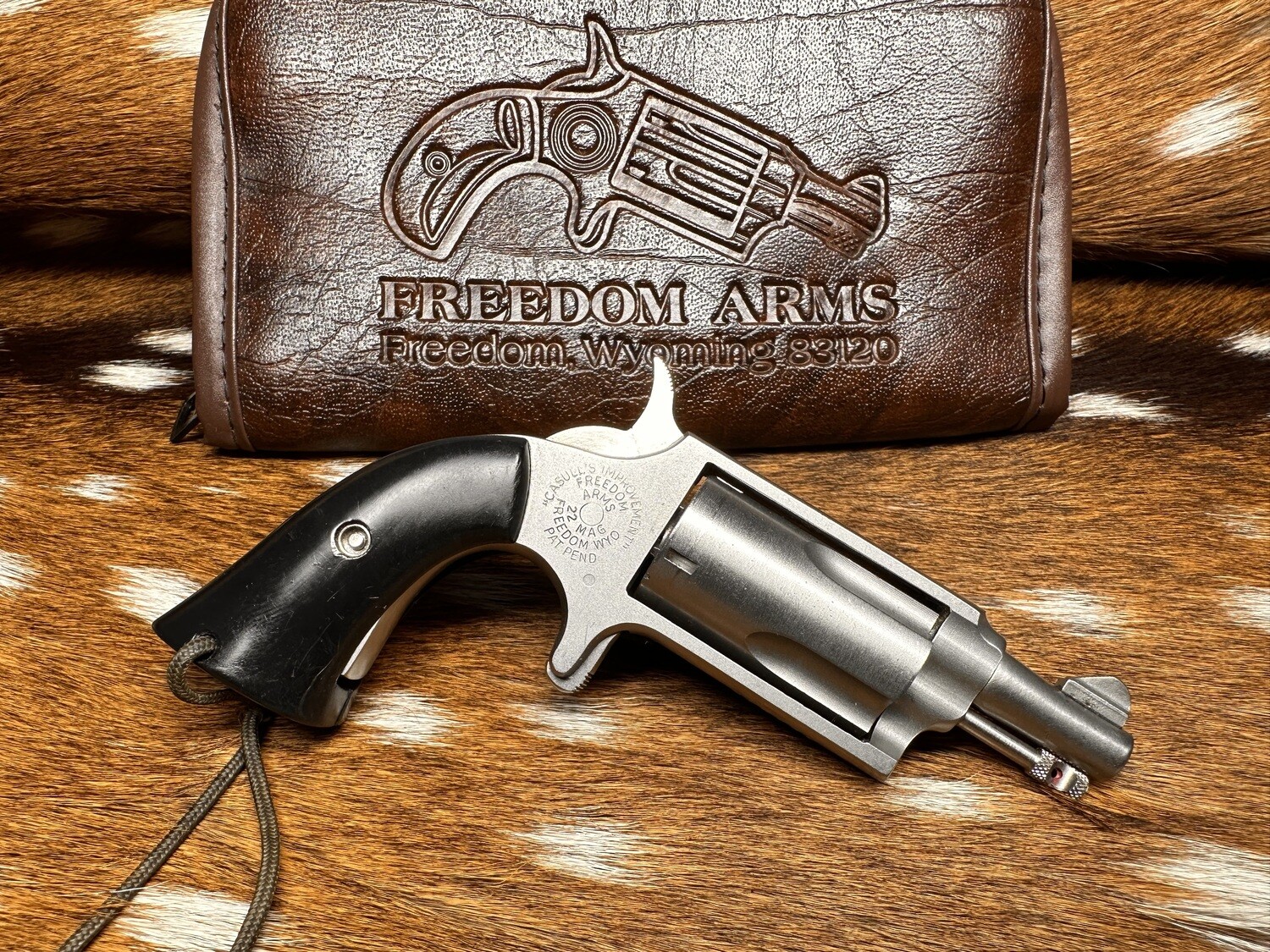 Freedom Arms Mini .22 Magnum Revolver with Zipper Pouch