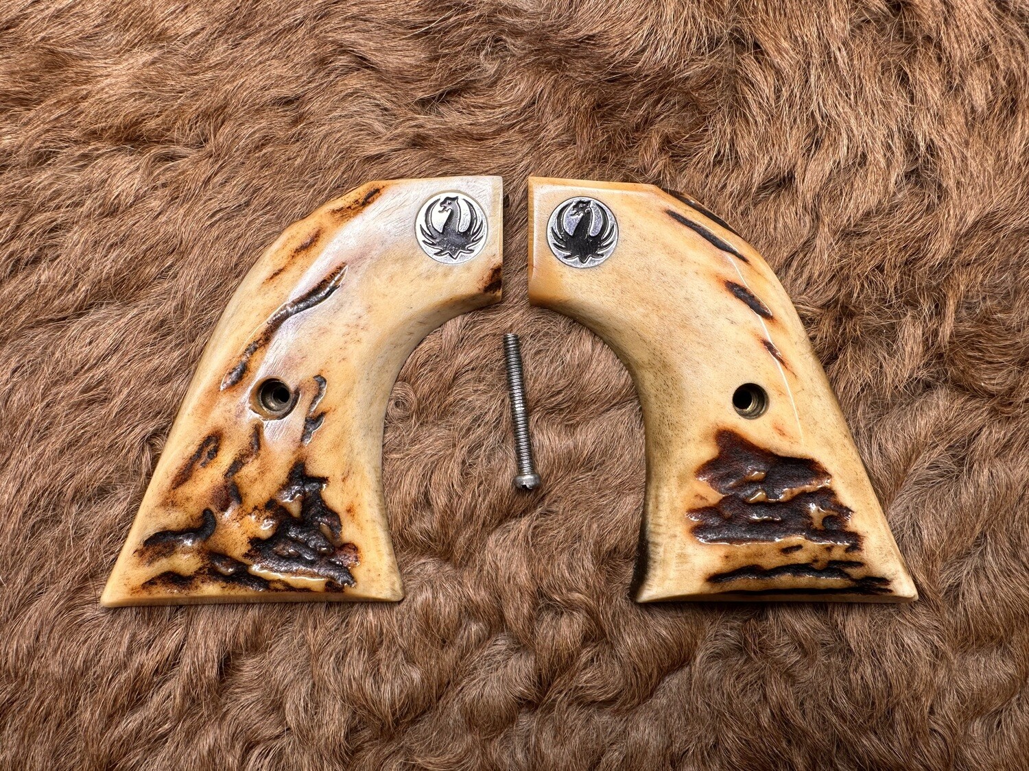 Factory Ruger Sambar Stag XR3 Blackhawk Grips