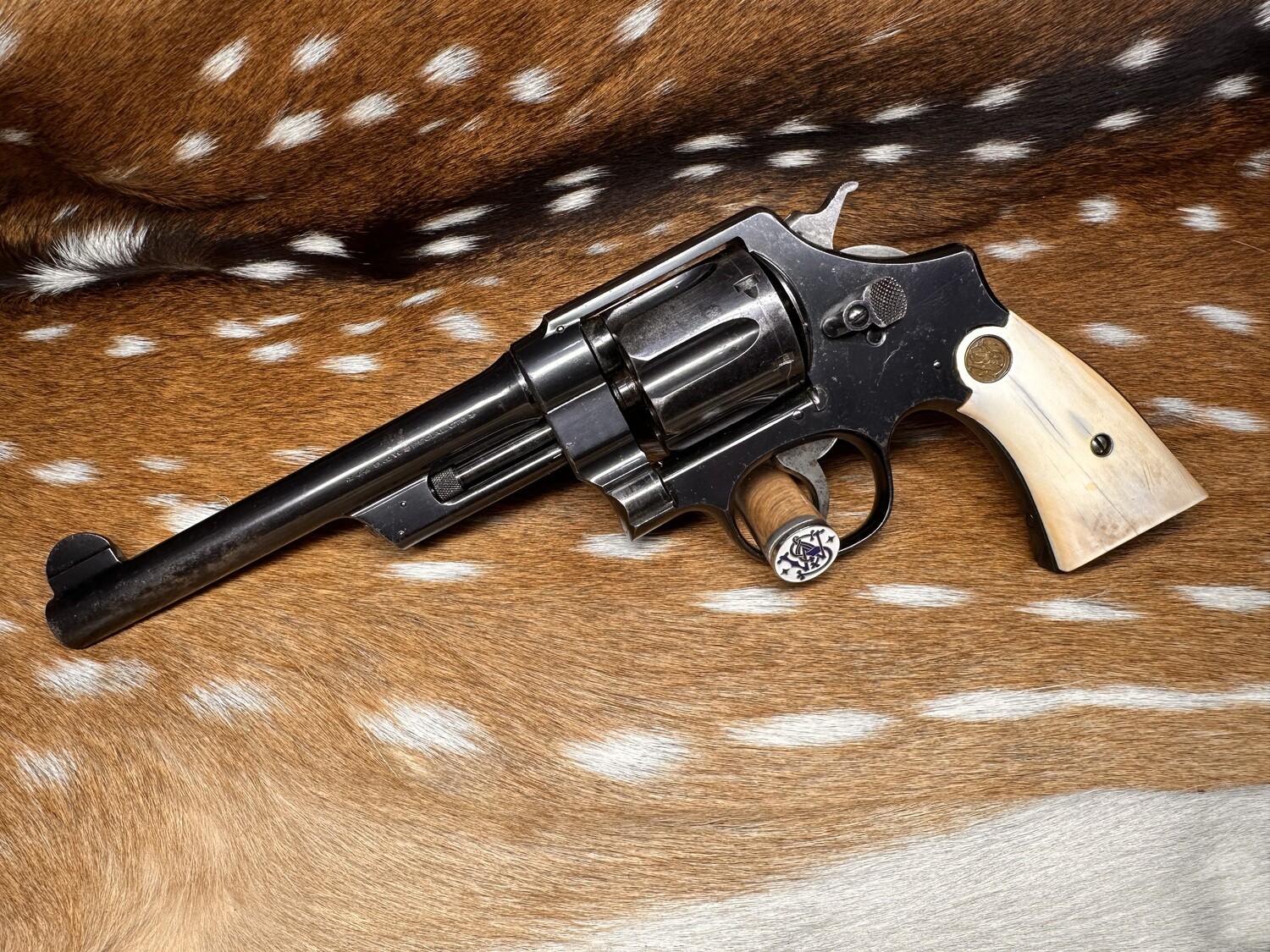 Smith & Wesson Hand Ejector 1st Model 1908 Triple Lock .44 Special Revolver