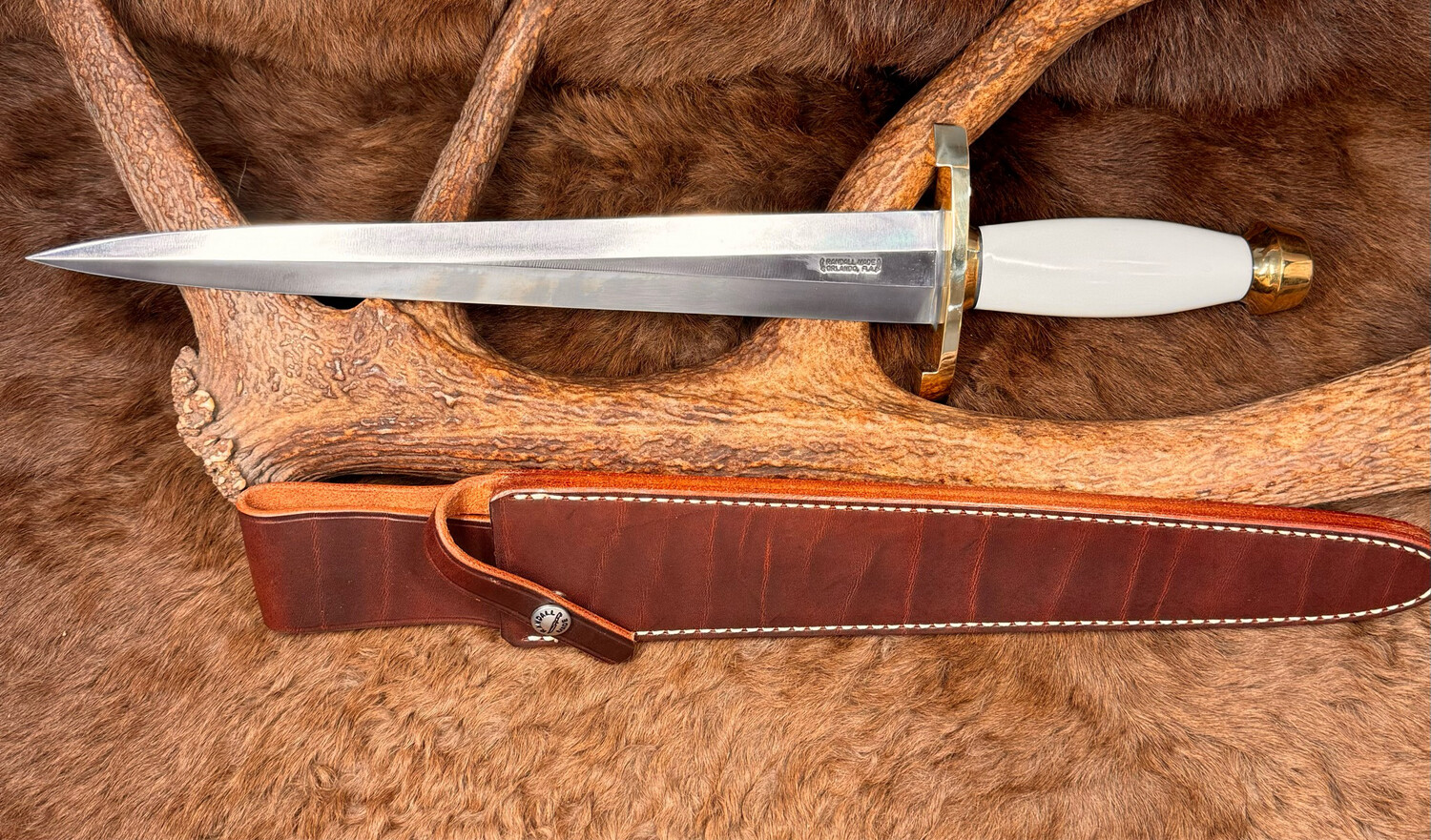 Rare New with Sheath Randall Made Model 13-12 Arkansas Toothpick Knife