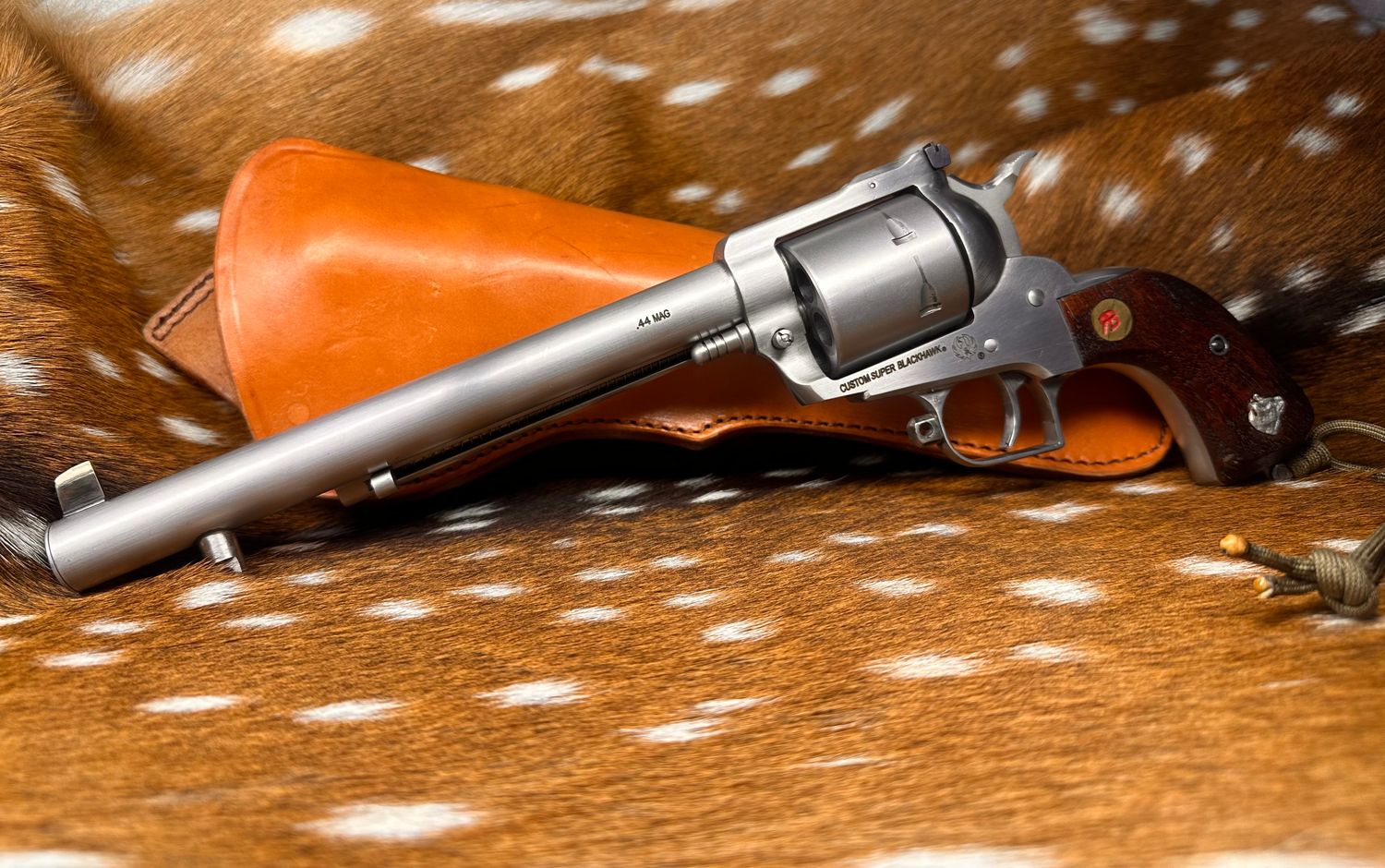 Custom Ruger New Model Super Blackhawk .44mag Revolver with Holster