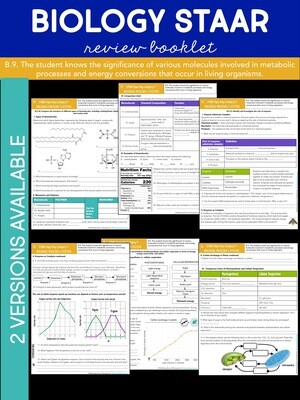 STAAR Biology Review BUNDLE Categories 1-5 - Store - Biology Roots